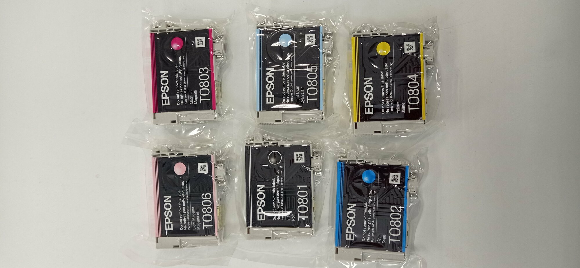 Набор картриджей Epson T0807 (6шт ) t0801-0806 в технической упаковке для epson st photo p50 6 шт