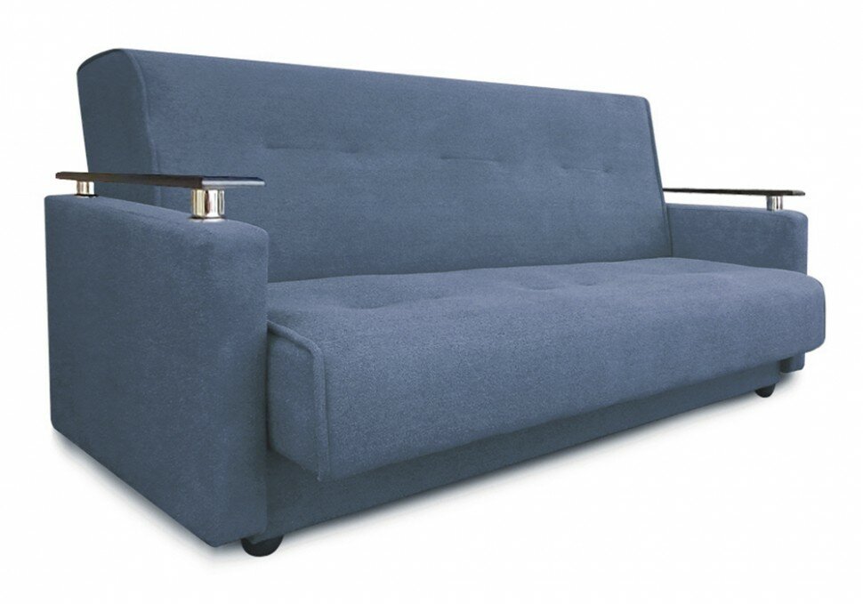 Прямой диван Астра (Милан) Люкс Серый Микровелюр, книжка, 215х95х90 см, с ящиком для белья