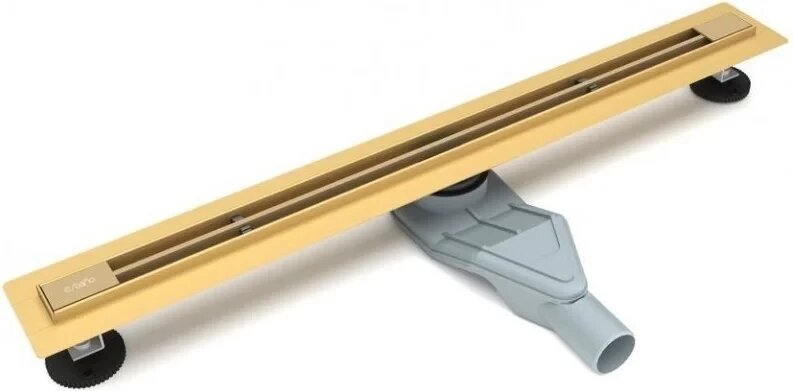Душевой трап (лоток) Esbano S-LINE-70SG ESTRSLMLINE70SG 70 см, с решеткой, щелевой, золотой матовый