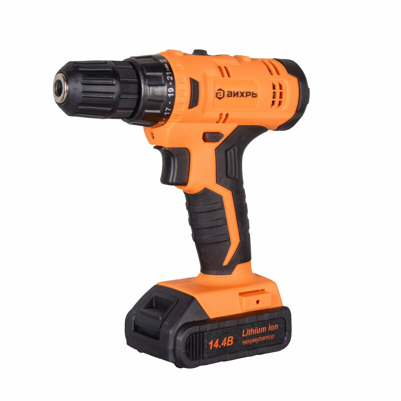 Дрель-шуруповерт аккумуляторная вихрь ДА-14Л-2KА 1,5 А/ч (72/14/20), 1446895