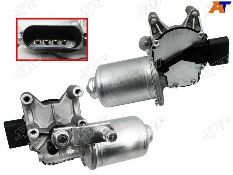 . SAT Мотор трапеции стеклоочистителя для SKODA FABIA /ROOMSTER 07-15