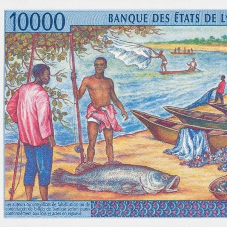 10000 франков 2000 года Центральная Африка, сувенирная копия, банкноты и купюры редкие коллекционные