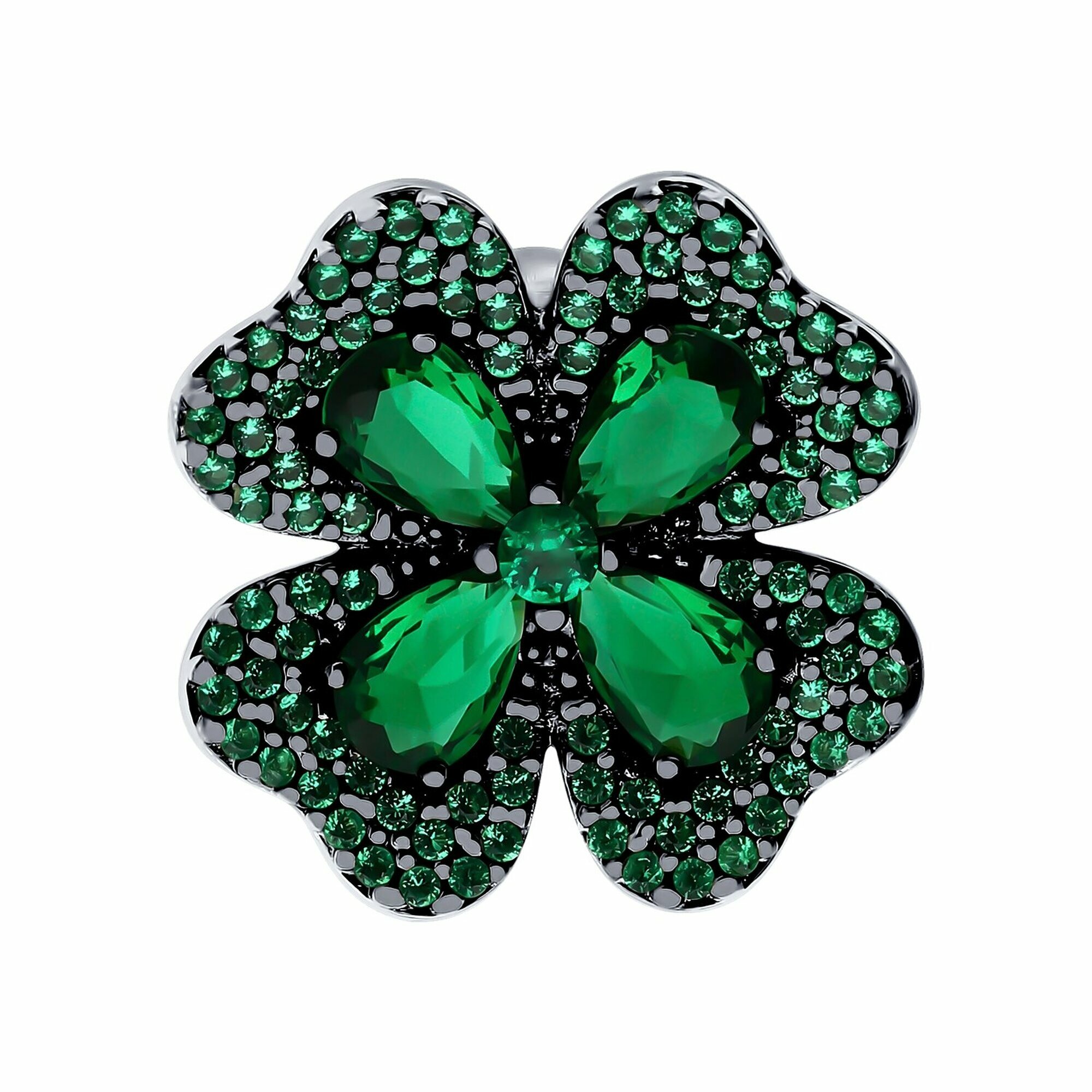 Подвеска, серебро, 925 проба, родирование, фианит