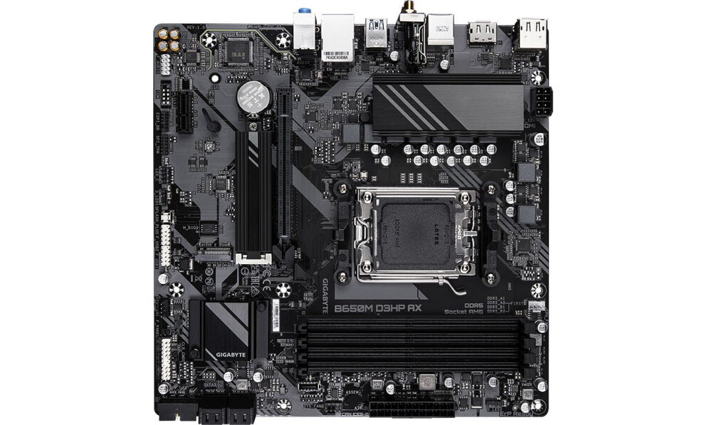 Материнская плата Gigabyte B650M D3HP AX, SocketAM5, AMD B650, mATX