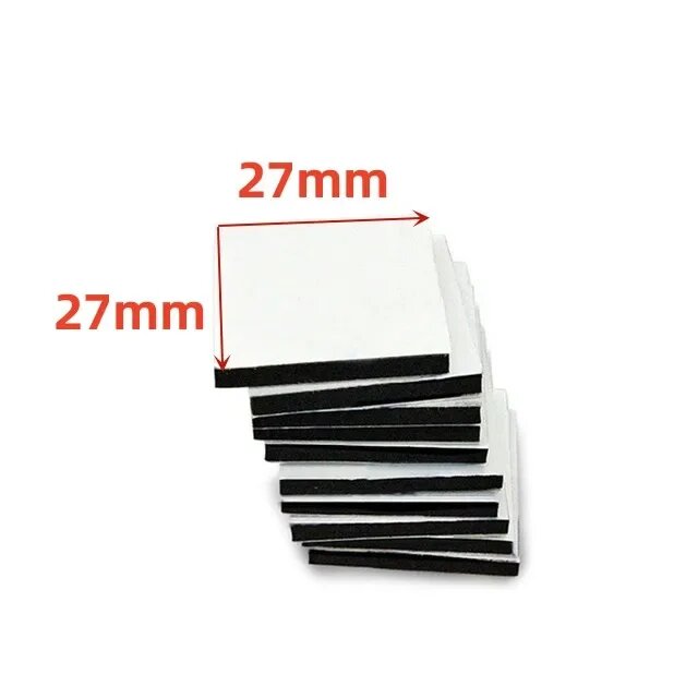 Двусторонний скотч пенопластовый Double Sided Tape Black 27x27, 30pcs