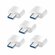 Адаптер USB Type-C на Micro USB/USB 2.0, White-5pcs