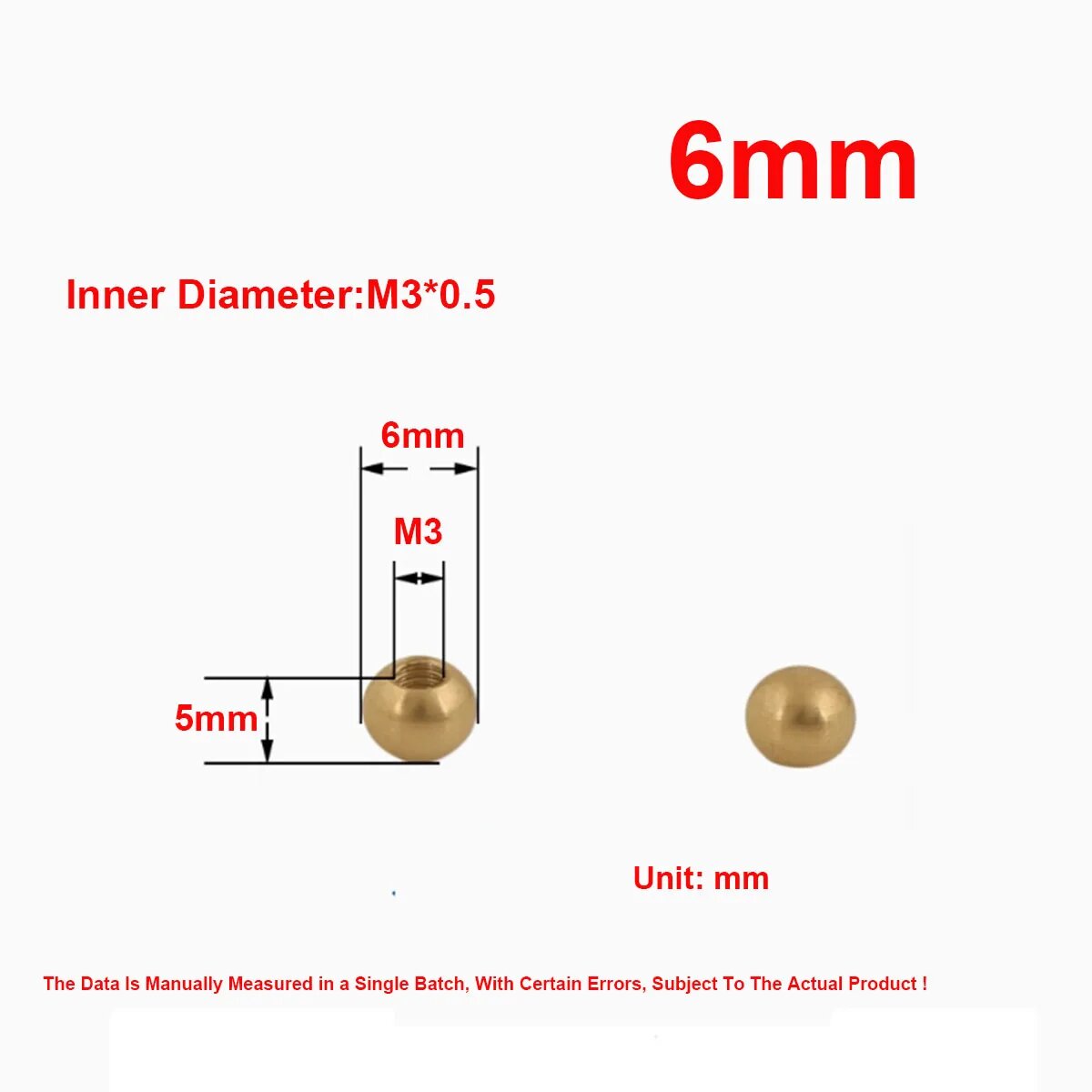 Декоративные гайки из латуни M6M8M10M12 6MM 10PCS