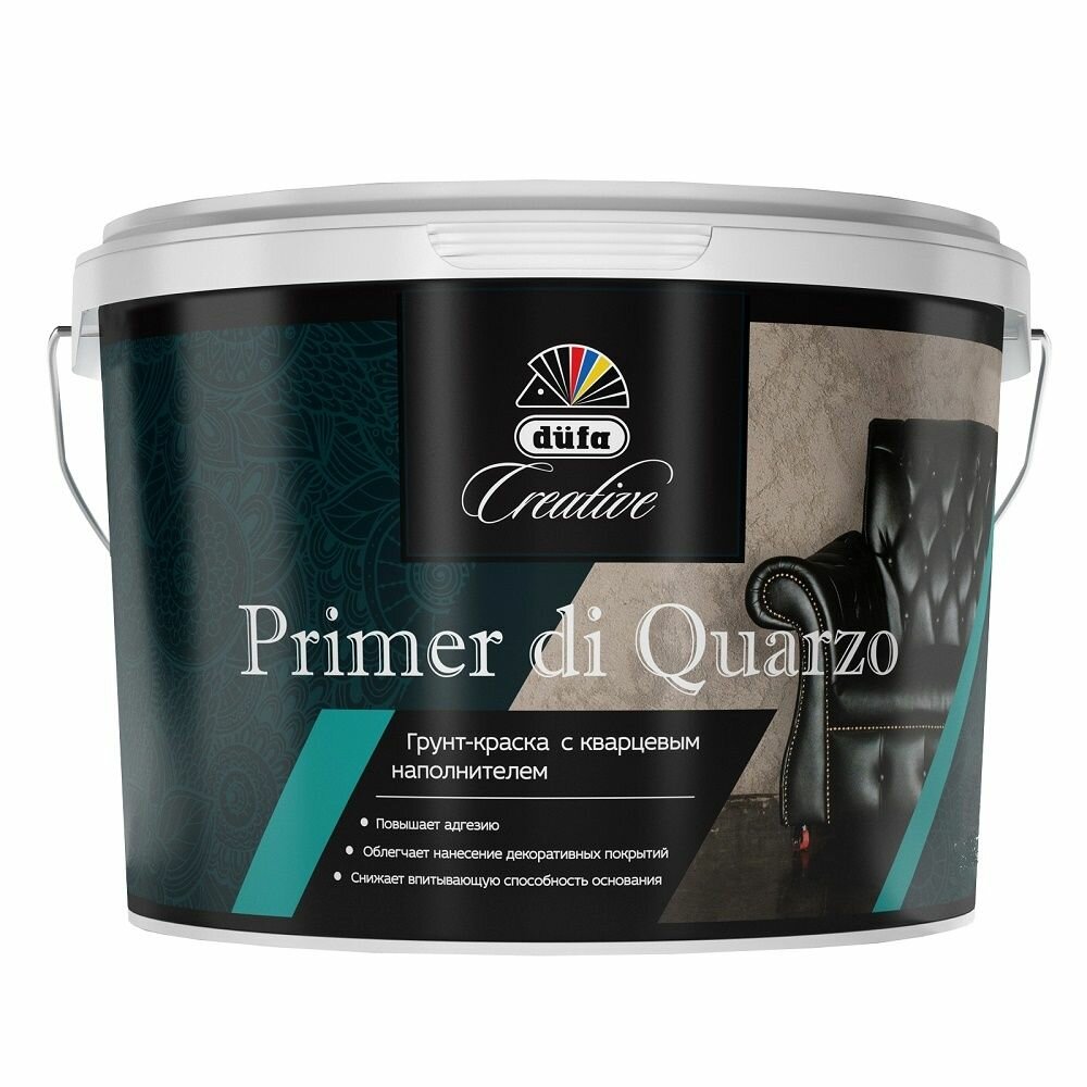 Грунт краска с кварцевым наполнителем Dufa Creative Primer Di Quarzo (7кг)