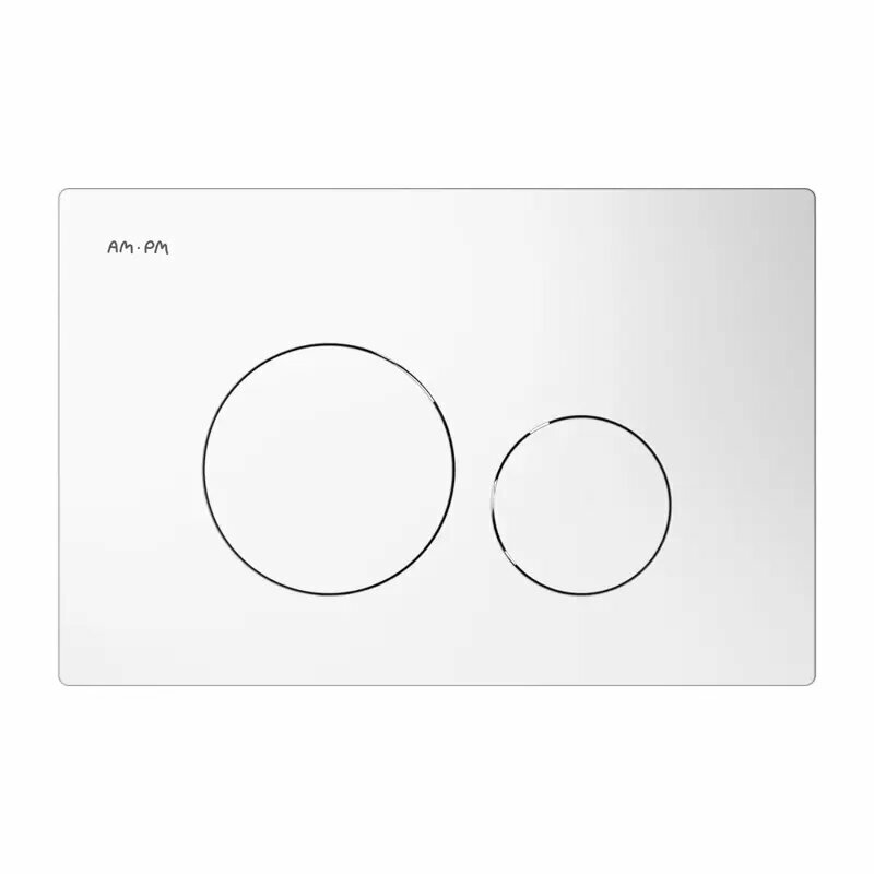 Клавиша смыва AM.PM Tech I049001LM, пневматическая, пластик, цвет белый