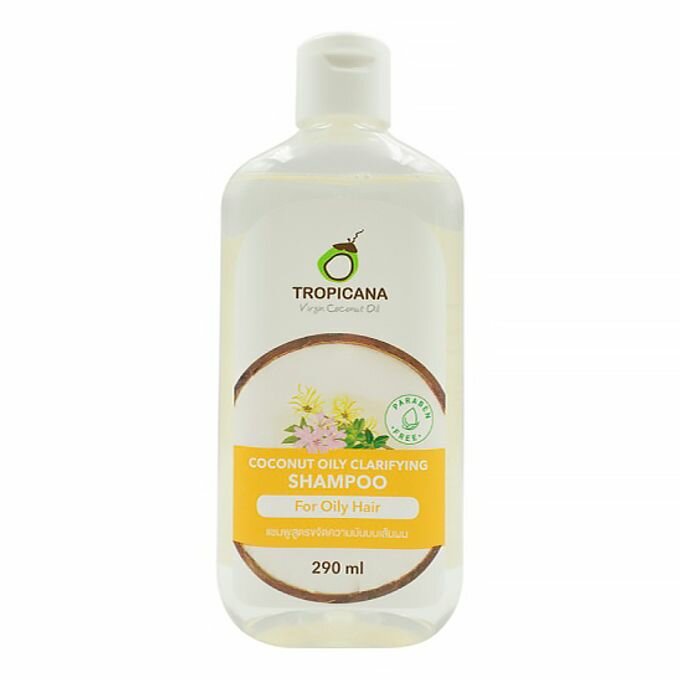 Органический шампунь Tropicana "Coconut Oily Clarifying" с кокосовой водой для жирных волос 290 мл.