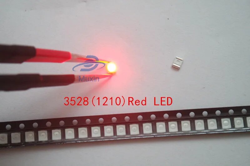 Светодиоды MUXINZILIGHT 3528 красный 100 шт