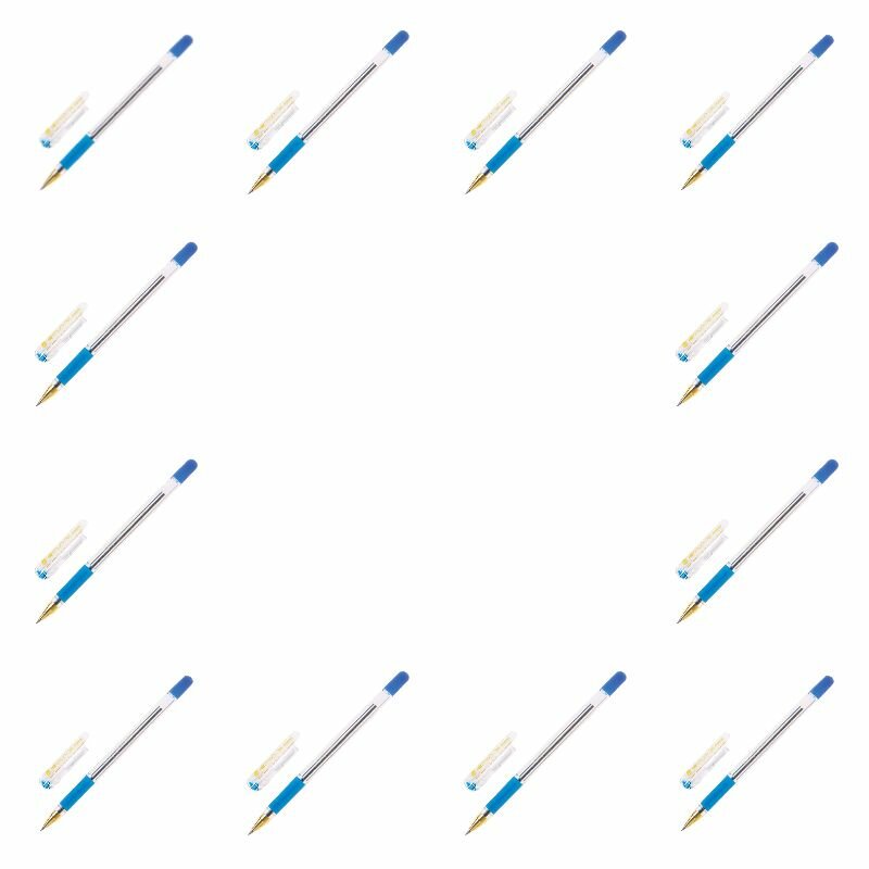 MunHwa Ручка шариковая неавтоматическая Gold синий 0,5 мм 12 шт