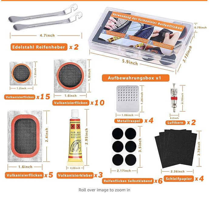 Набор для ремонта велосипедных шин Extremely "Набор 19", ABS, 5.0