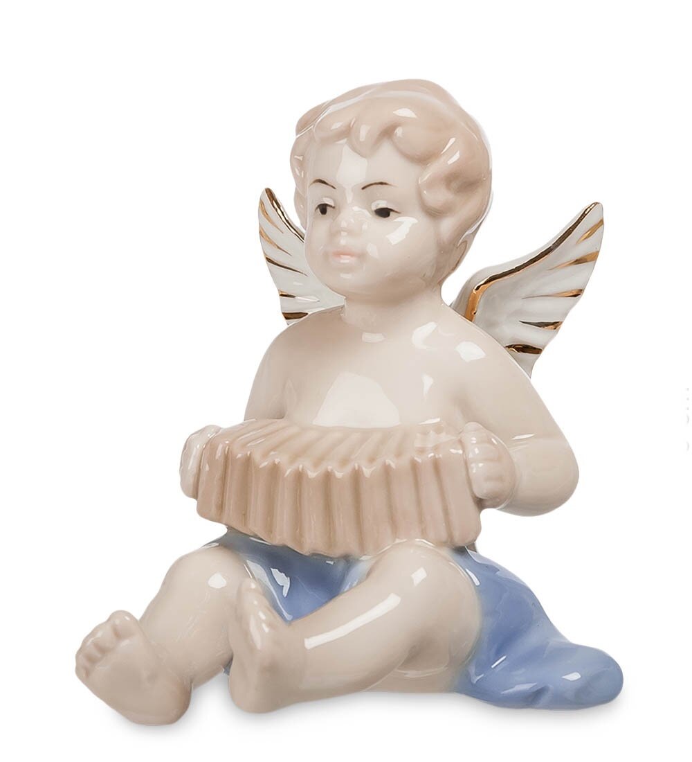 Фигурка декоративная Pavone Ангелочек-музыкант