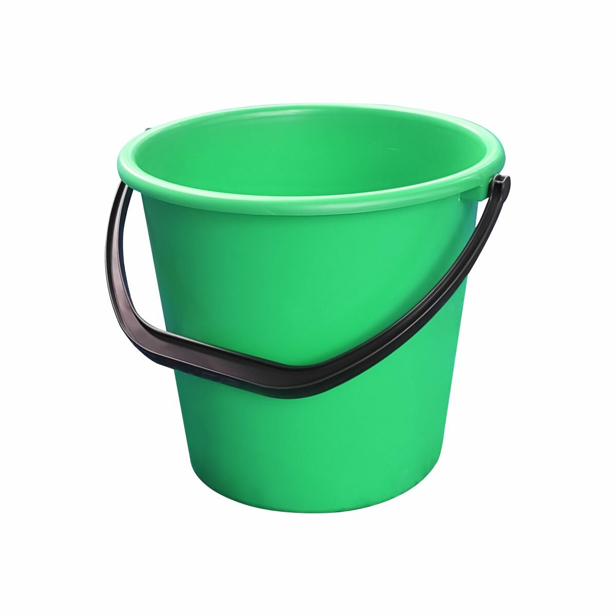 Ведро 10л хозяйственное пластиковое зеленое (2052464)