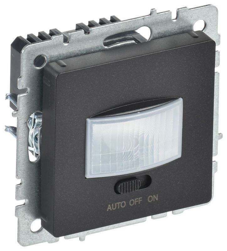 Датчик движения IEK BRITE ДС10-1-БрЧ, механизм, черный, скрытой установки