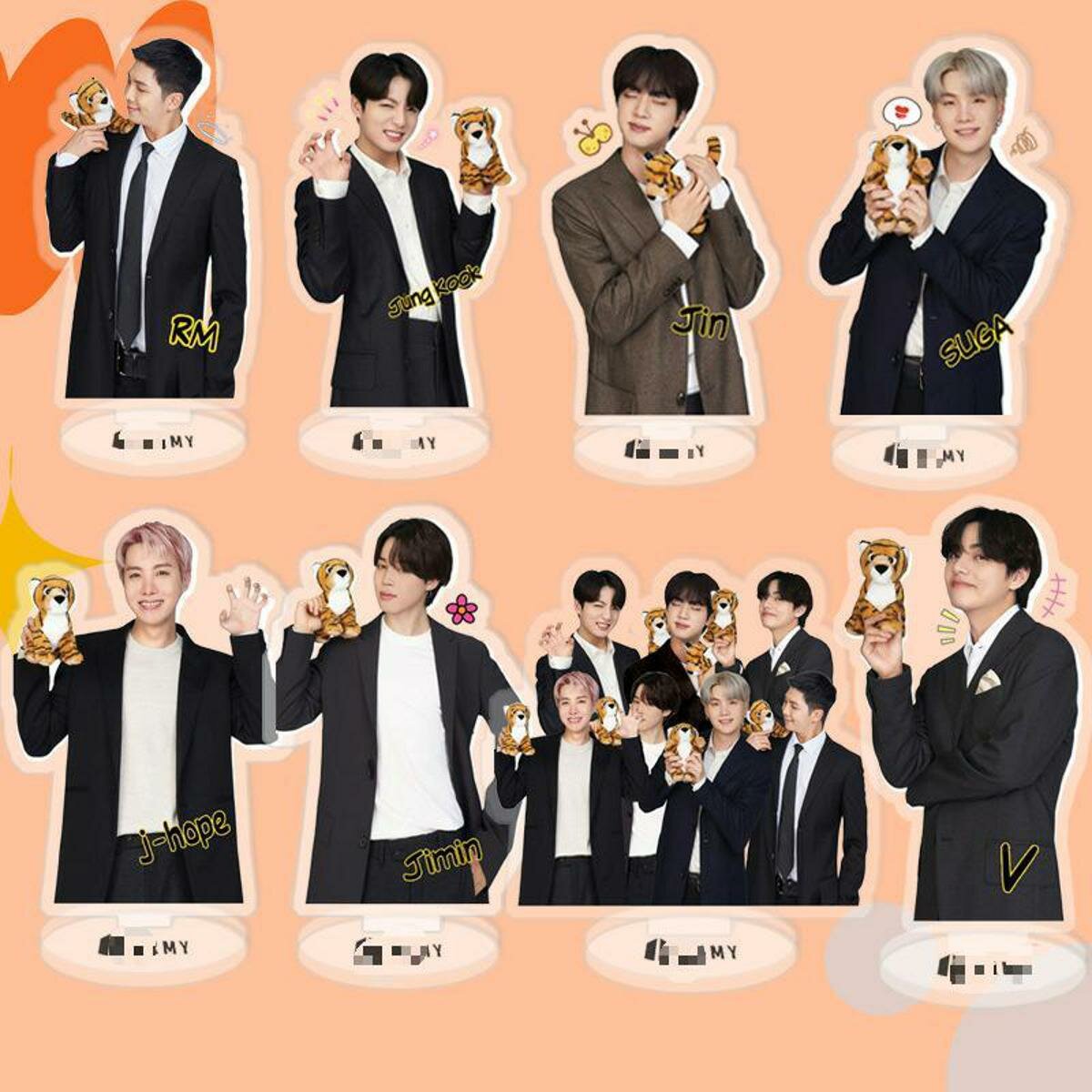 KPOP Bangtan Boys 2022 Новая акриловая фигурка куклы Модель настольного украшения Косплей подарок JIMIN SUGA JIN JK RM к