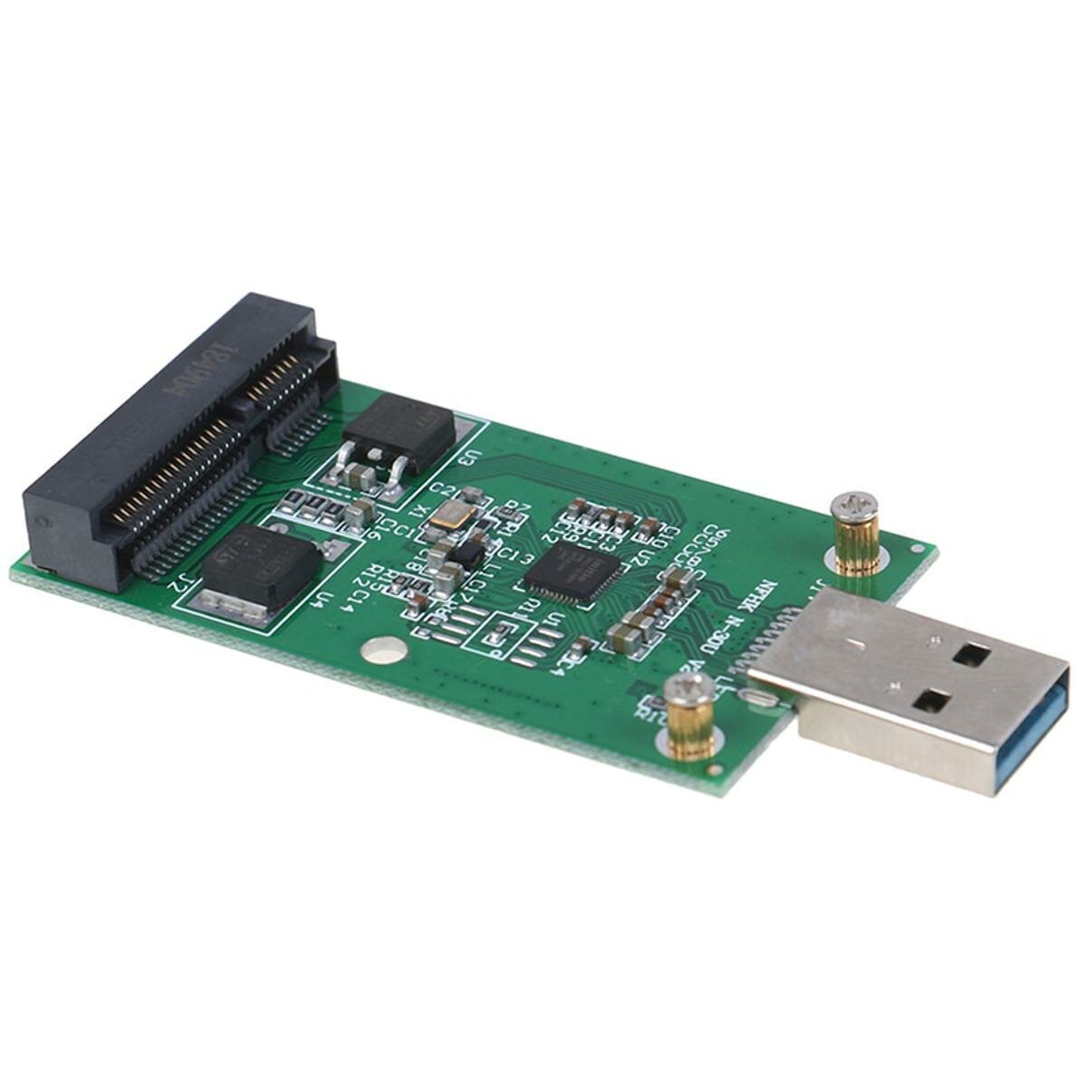 Горячая распродажа Mini USB 3.0 to PCIE mSATA внешний SSD PCBA конвертер адаптер карта