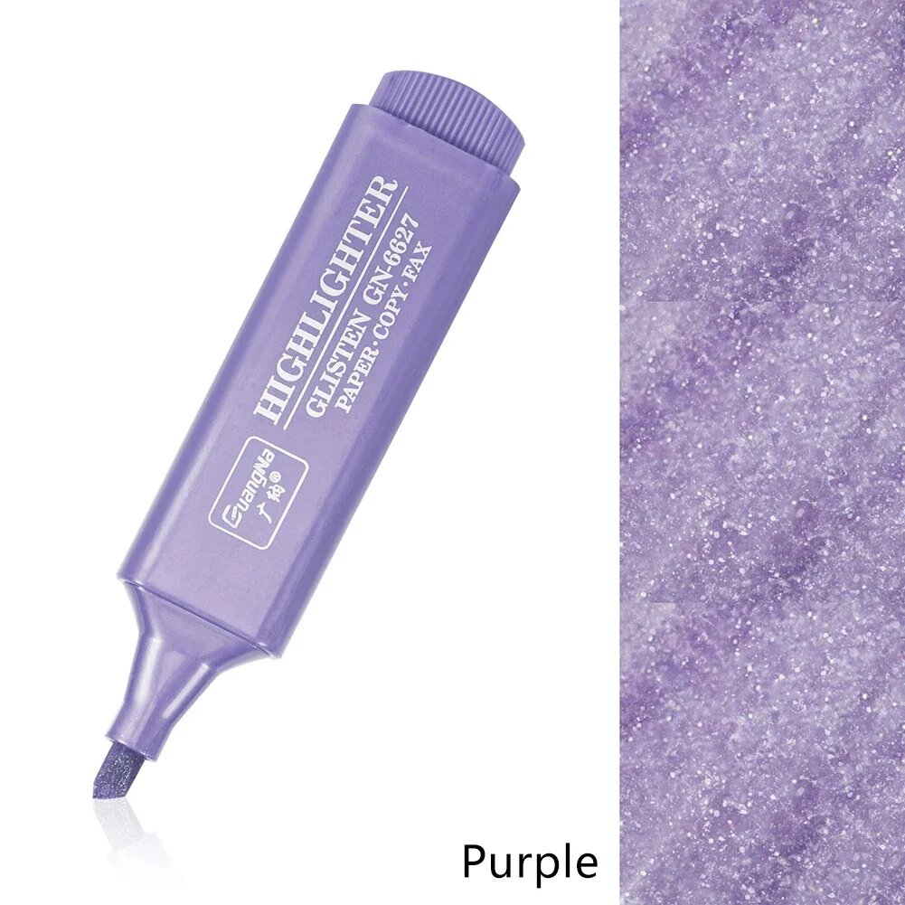 Металлические хайлайтер-маркеры, 8 цветов