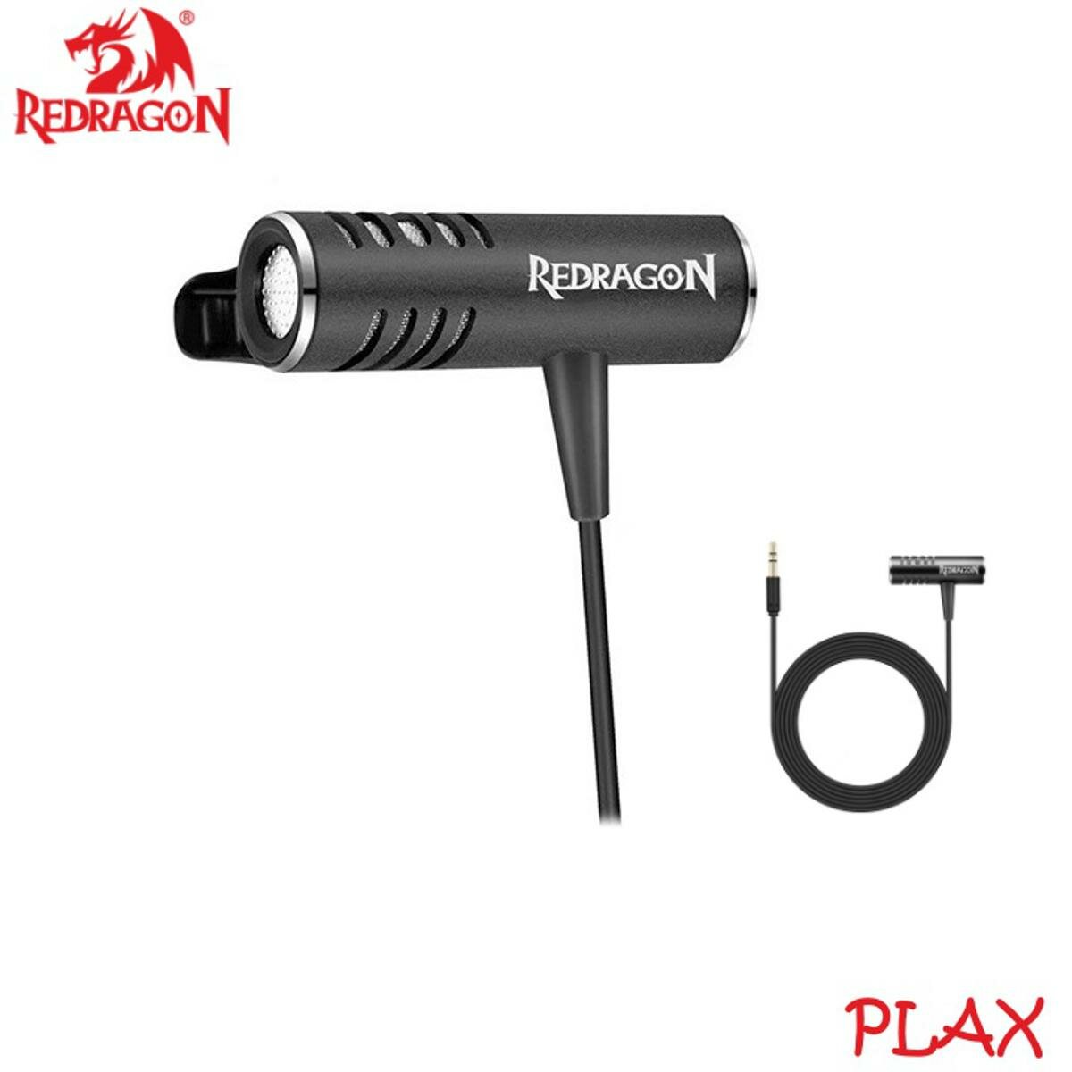 Redragon GM89 PLAX игровой петличный микрофон с клипсой для ПК и смартфонов
