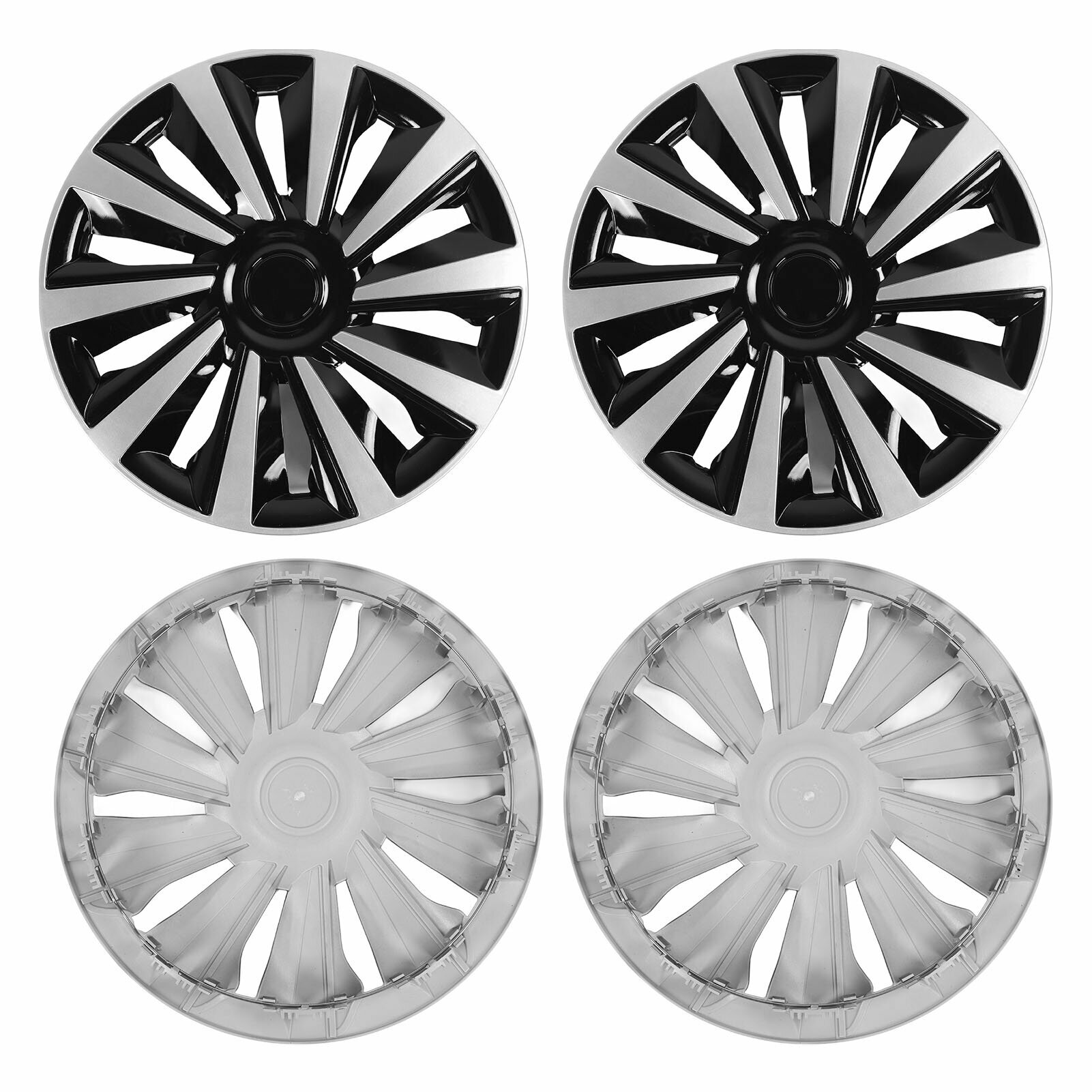 Колпак для диска: 4 шт ABS для 15-дюймовых стальных дисков - Универсальная посадка с защитой от грязи - Прочные колпаки с удобной установкой snap-on для автомобиля