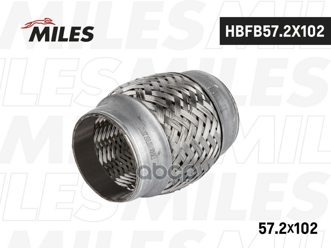 Гофрированная труба, выхлопная система Miles арт. HBFB572X102