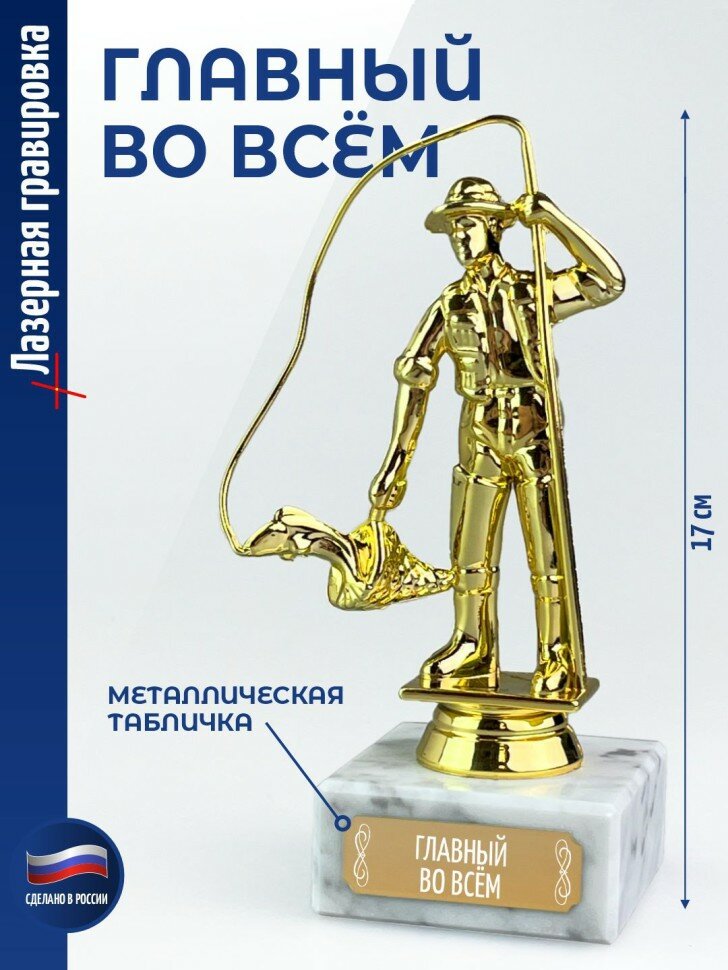 Статуэтка Рыбак "Главный во всём" (17 см)