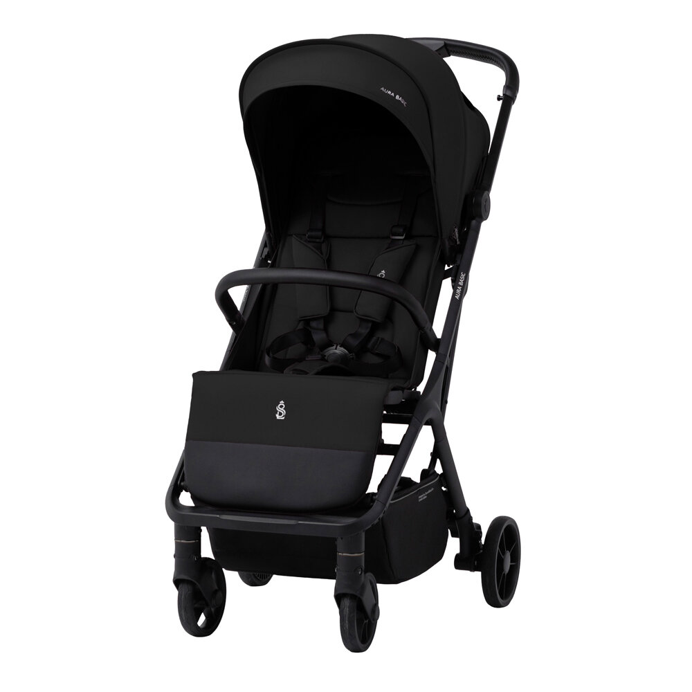 Прогулочная коляска Sweet Baby Aura, цвет Black / Basic (Чёрный), артикул производителя 427567