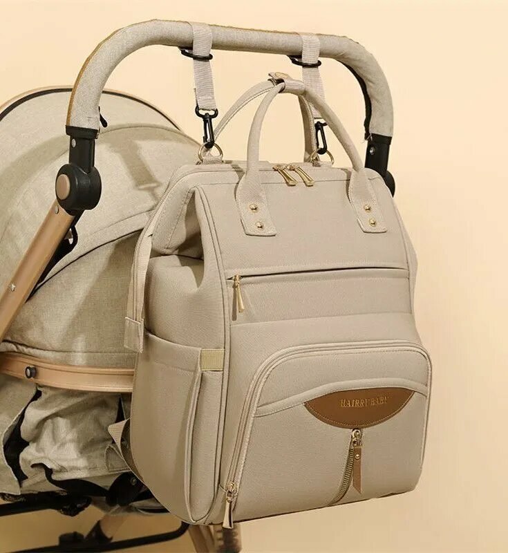 Рюкзак для мамы и малыша / Сумка на коляску / Рюкзак с термо-кармашками