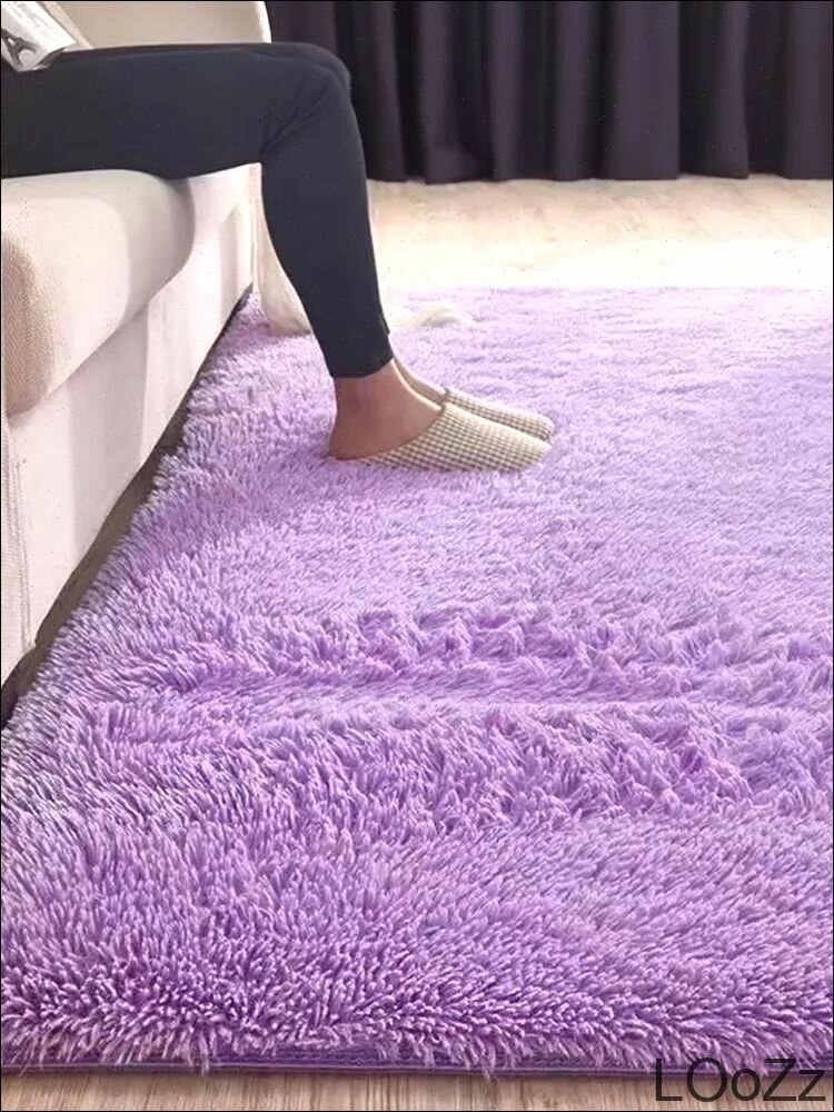 Плюшевый ковер, плюш, фиолетовый, 160x200 см для гостиной спальни детской комнаты, нескользящей пушистой комнаты