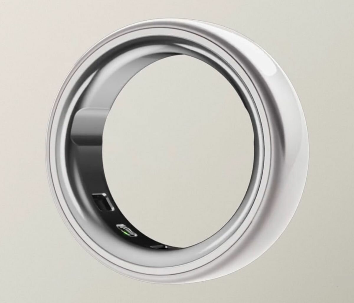 Умное кольцо Oura Ring 4 Ceramic, Cloud, US9, мониторинг здоровья — фото 1