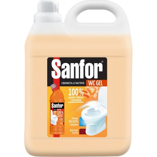 Чистящее средство Sanfor WS-Gel для сантехники, 5 л