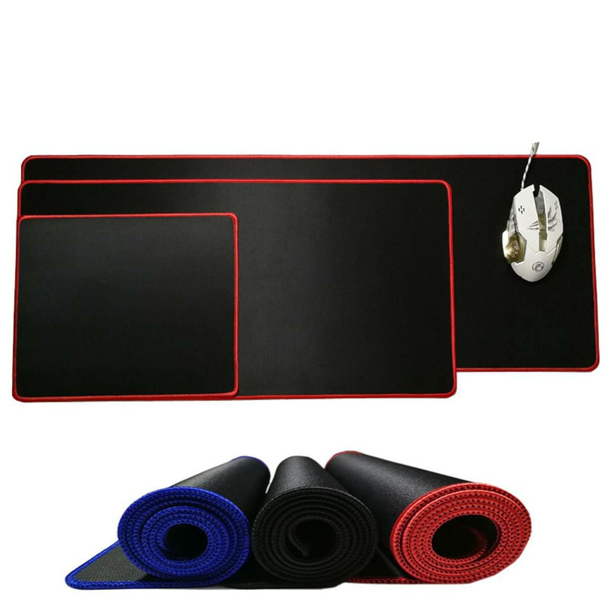 Большой игровой коврик для мыши Gamer Solid Color Locking Edge Keyboard Mouse Mat Gaming Grande Desk Mousepad для игры C
