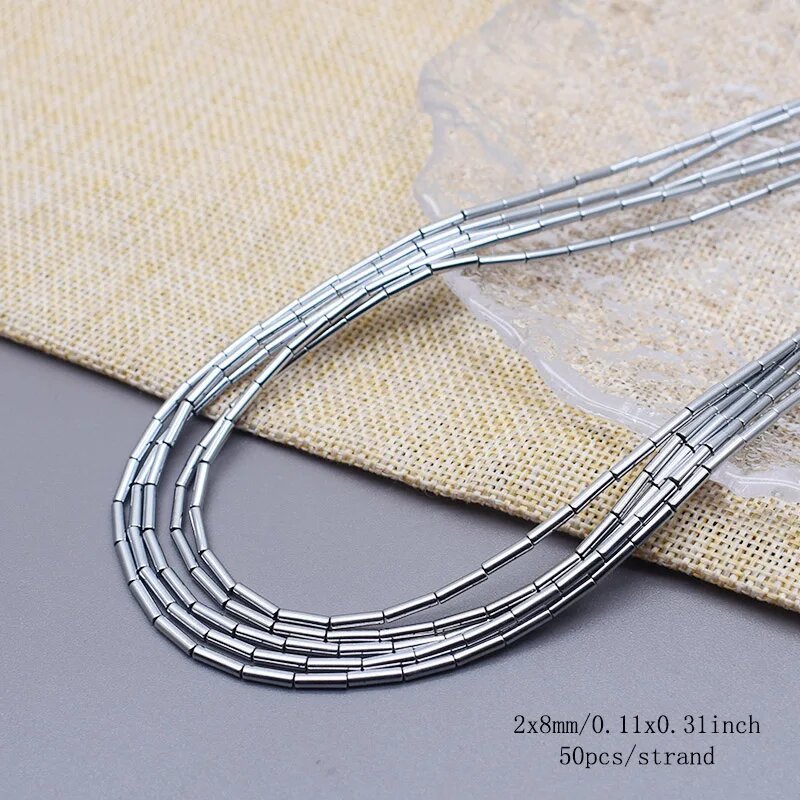 Бусины из гематита серебристого цвета YanQi 16