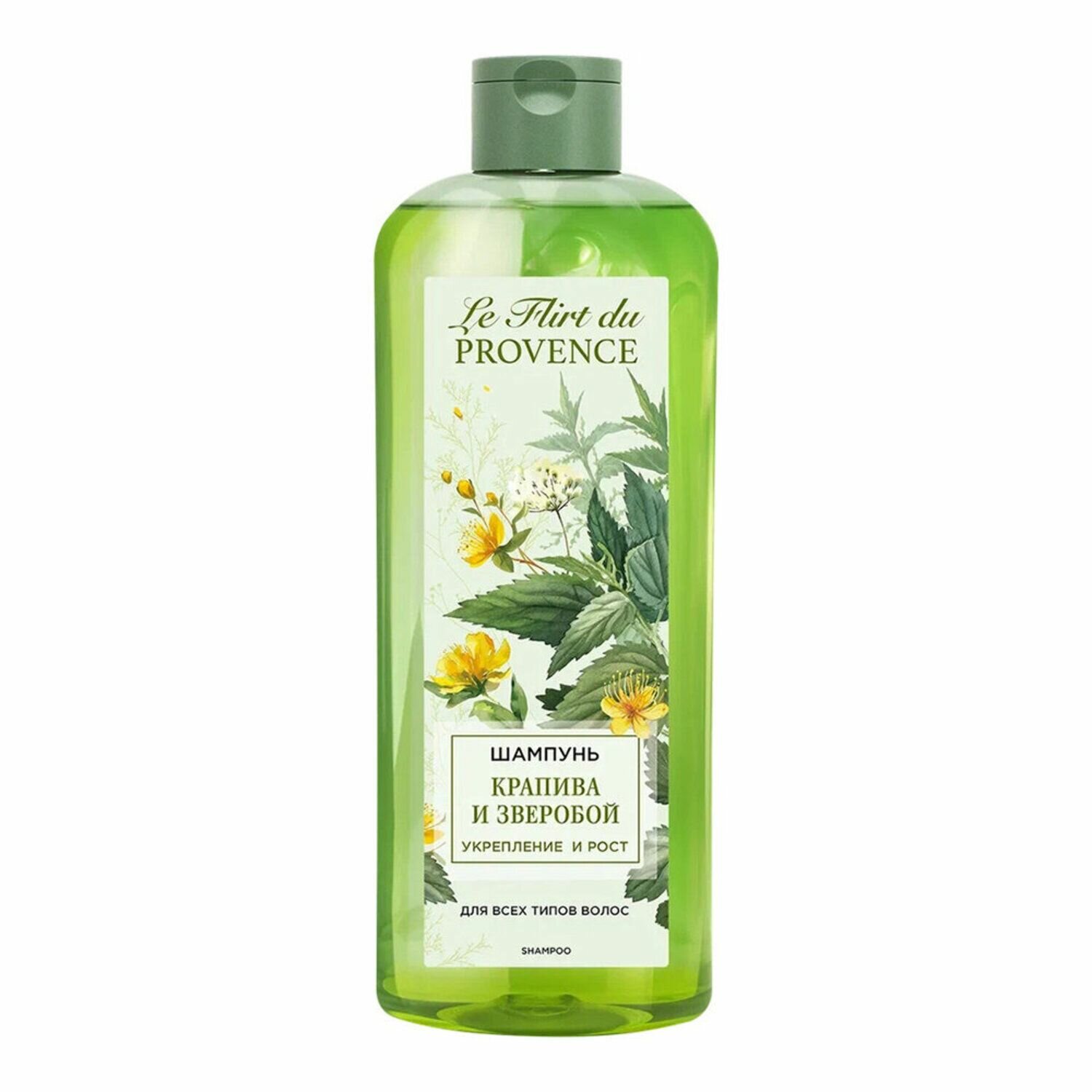 Шампунь Le Flirt "Укрепление и Рост. Крапива и Зверобой", 400 мл
