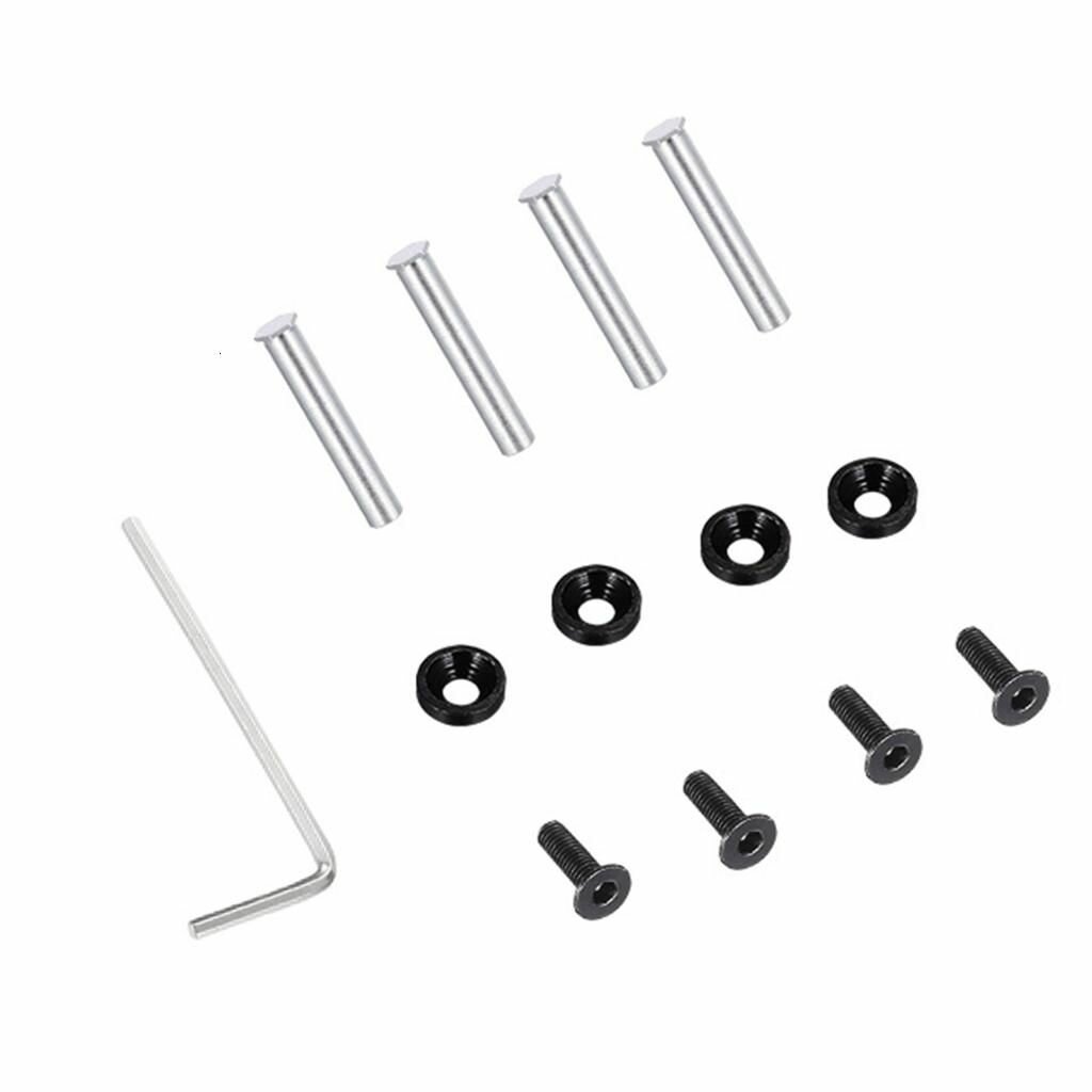 Набор из 4 винтов для радиатора и вентилятора корпуса ПК, Черный