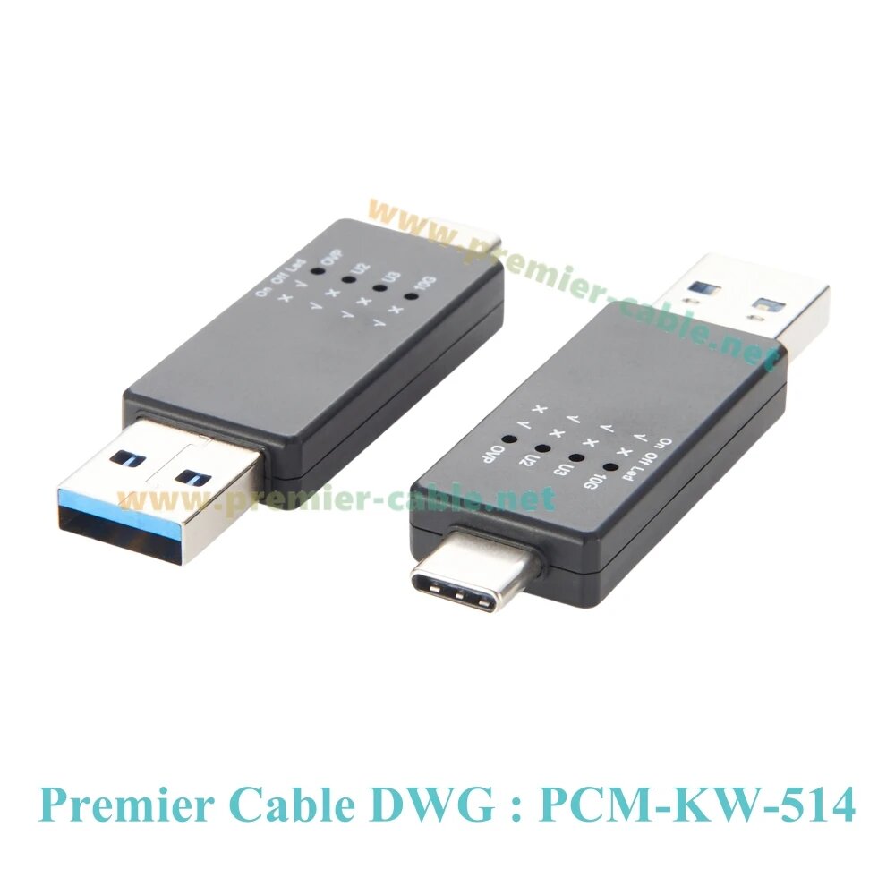 USB-тестер PCM-KW-514, 2 шт, Type-C, USB 3.2 Gen2