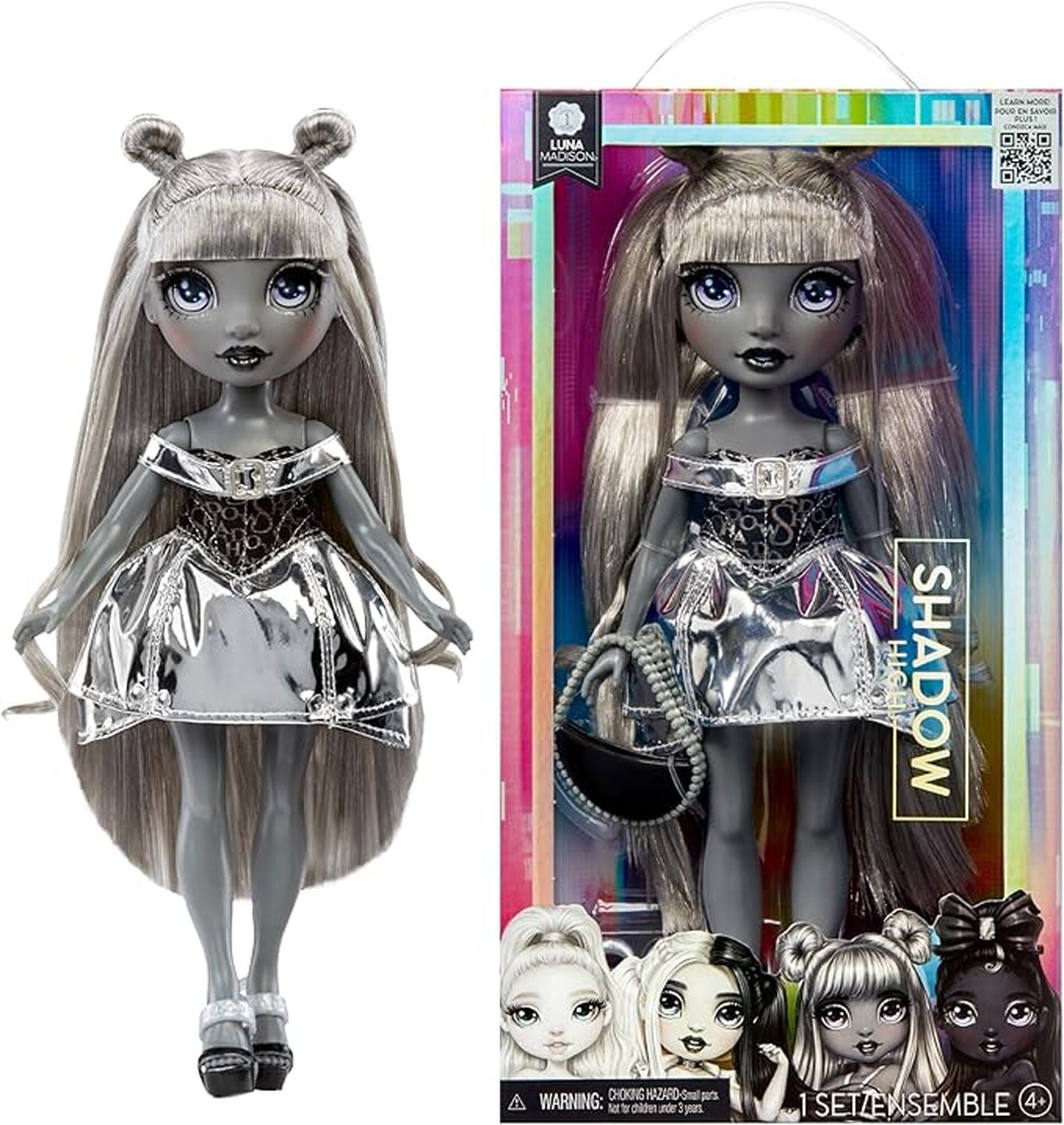 Кукла Rainbow High "Shadow High Luna Madison", шарнирная, с аксессуарами, 28см