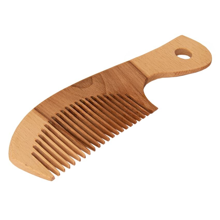 Деревянная расческа для волос Можжевельник ручная работа 20 х 6 см