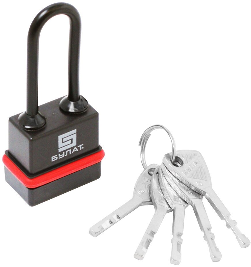 Замок навесной всепогодный Булат ВС 3-Н35-01, d 5 мм, 5 ключей