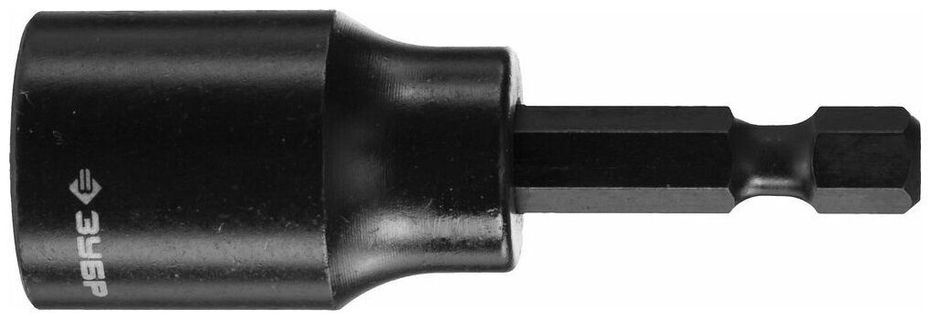 Бита ЗУБР "профи" с торцовой головкой, удлиненная, хвостовик E 1/4", 14мм, 1шт