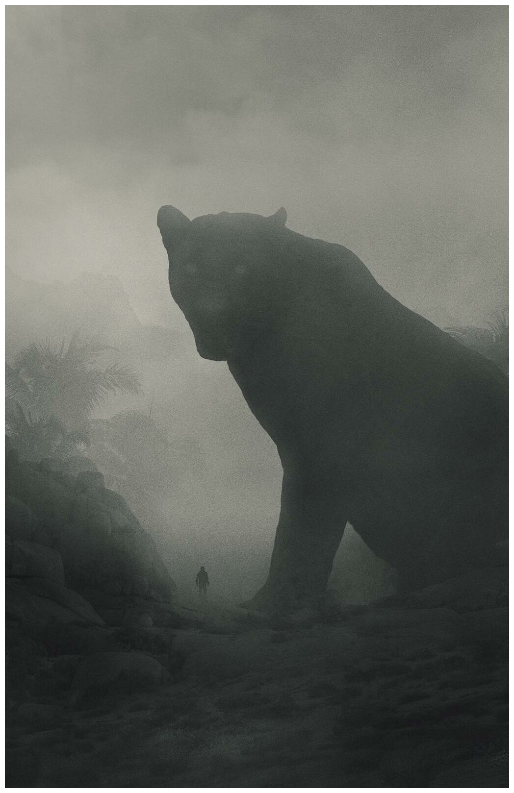 Постер / Плакат / Картина Темное фэнтези - Пума 60х90 см в подарочном тубусе