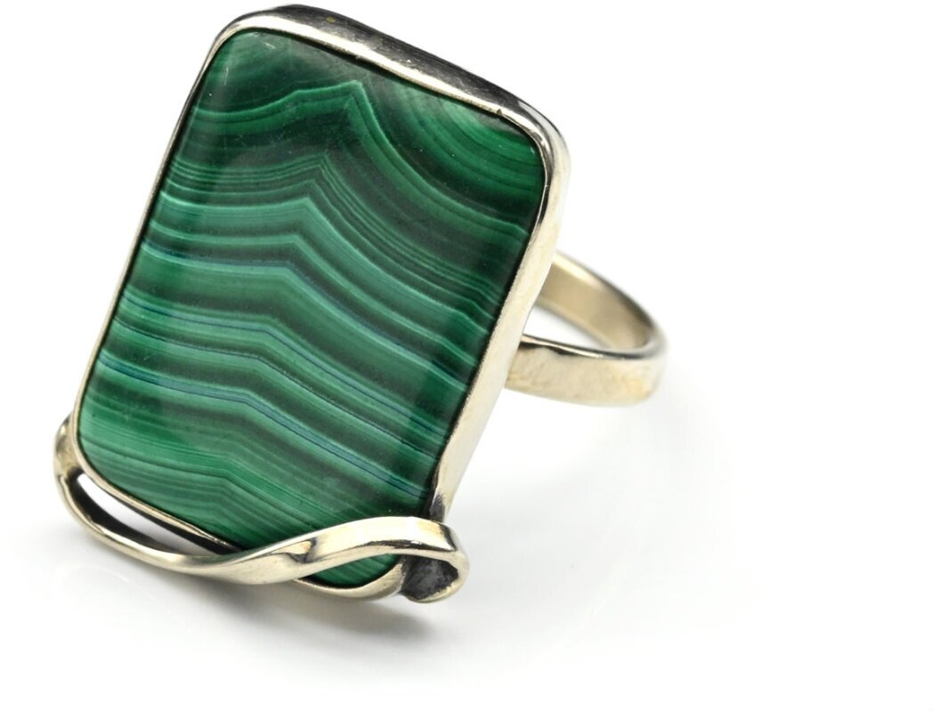 Кольцо, малахит