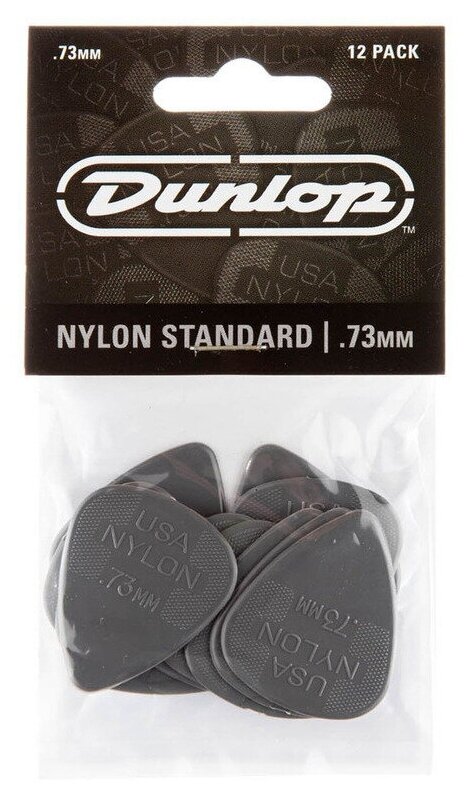 Набор медиаторов 0.73mm Dunlop 44P.73 Nylon Standard 12шт