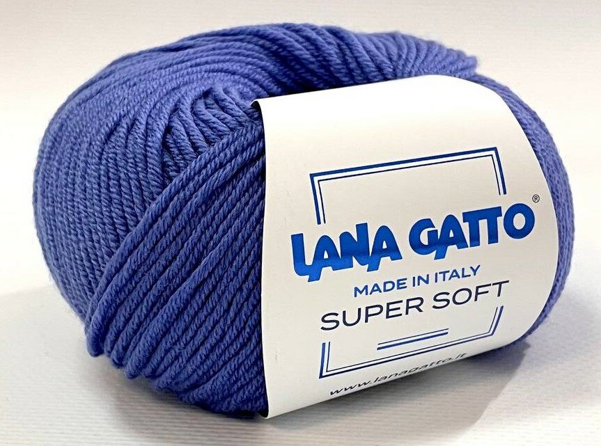 Пряжа Super soft - 14335 синий морской