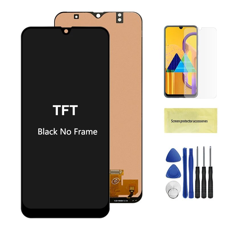 6,4 "новый ЖК-дисплей для Samsung Galaxy A50 A505F с отпечатками пальцев Super AMOLED TFT No Frame