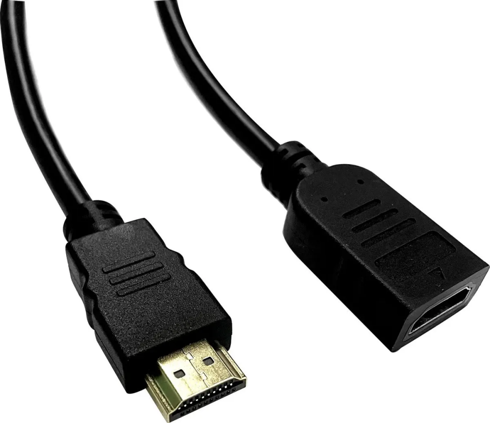 Кабель удлинительный HDMI - HDMI, 2м, Buro (BU-HDMI2.0-EXTND-2M)