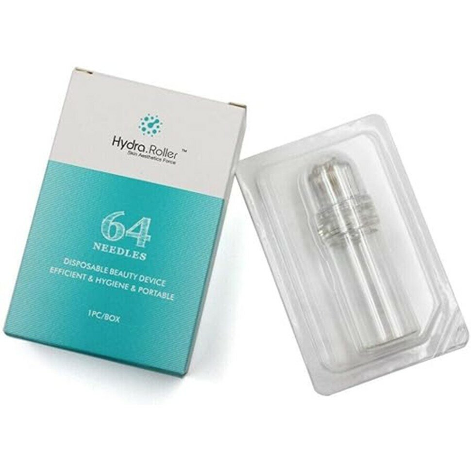 Мезороллер с флаконом для сыворотки Hydra Roller 0,25 мм 64 иглы