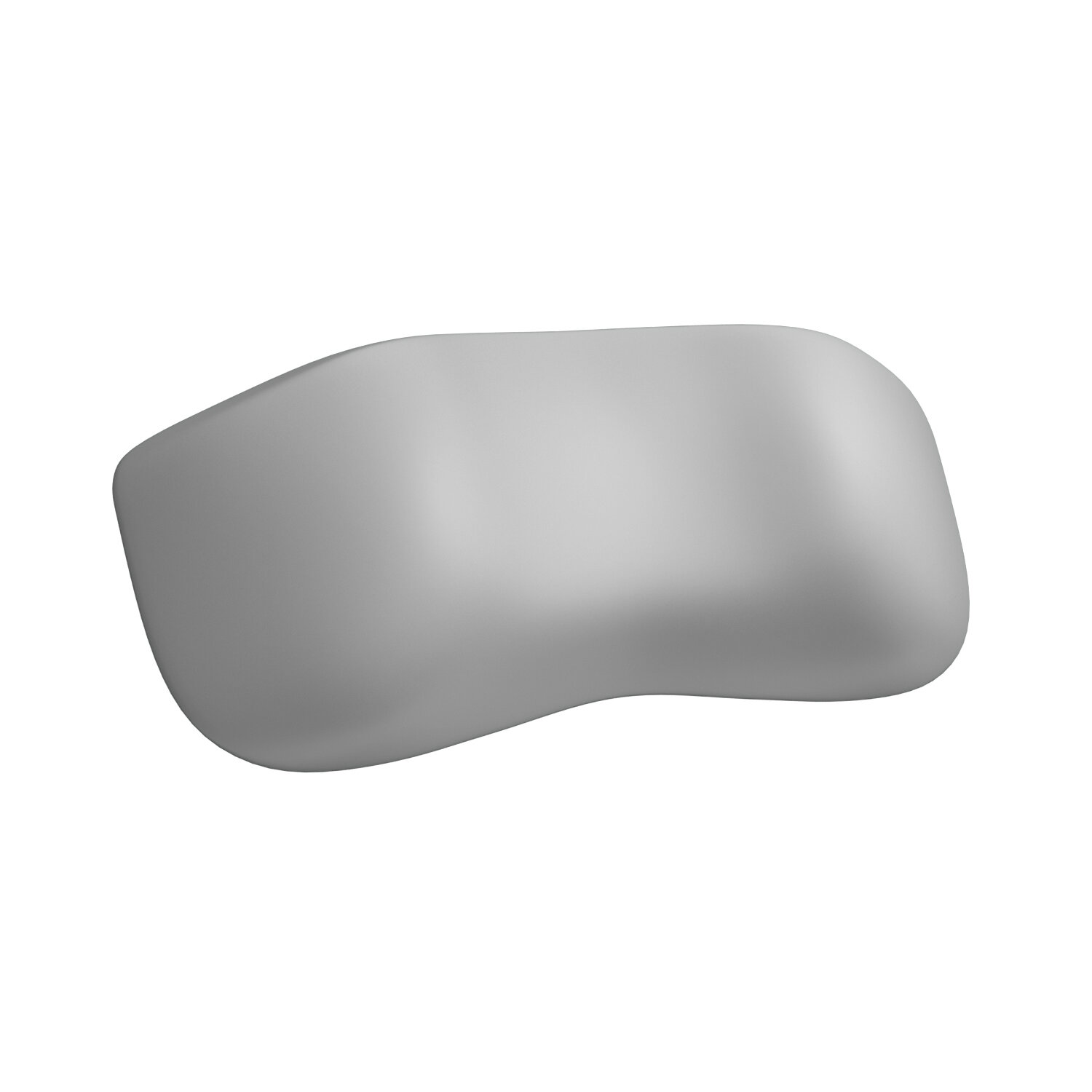 Мягкий подголовник для ванны на самоклеющейся ленте Wellsee Useful Extras 261906000: универсальная гелевая подушка для ванной под голову, шею и плечи (подходит для акриловых, чугунных и стальных изделий). Цвет серый