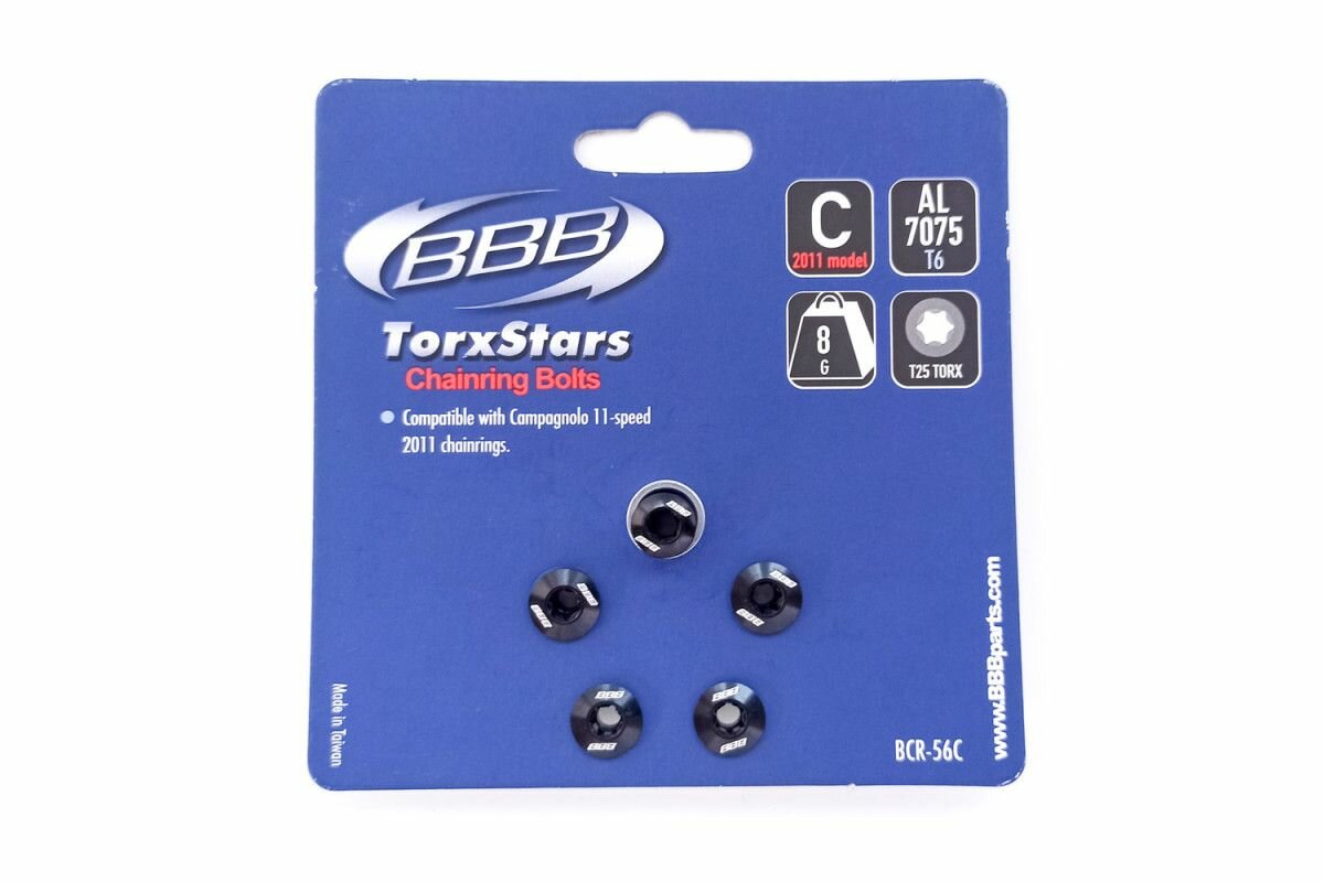 Бонки BBB TorxStars 11 speed Campa 2011 alum. black BCR-56C